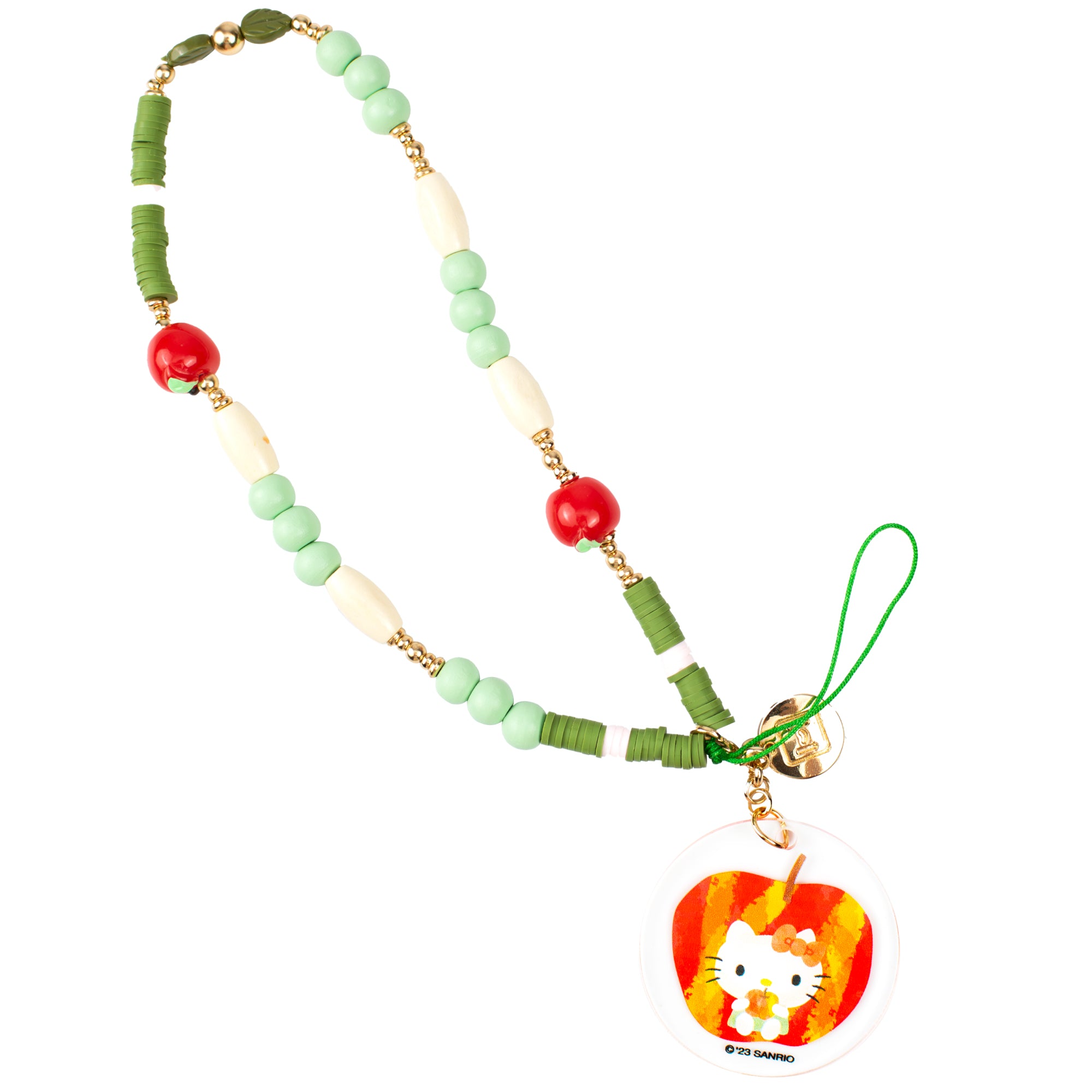 Sanrio Hello Kitty Beaded Charm Mobile Phone Wrist Strap - iFace.com